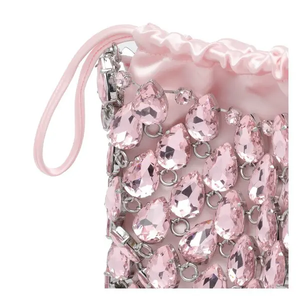 SELF-PORTRAIT Mini Crystal Chainmail Handbag