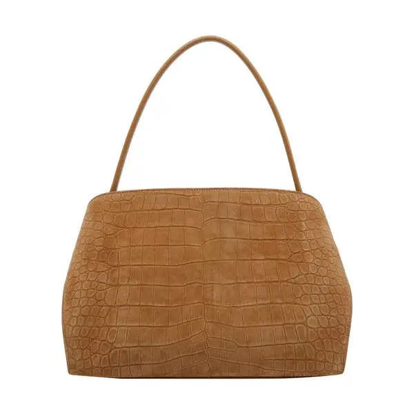 FERRAGAMO Soft Hug Medium Handbag - Cream