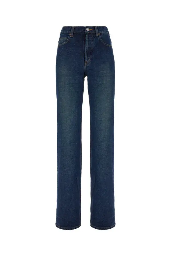 Saint Laurent Dark Wash Straight Leg Jeans