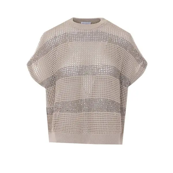 Brunello Cucinelli Perforated Knit Sweater