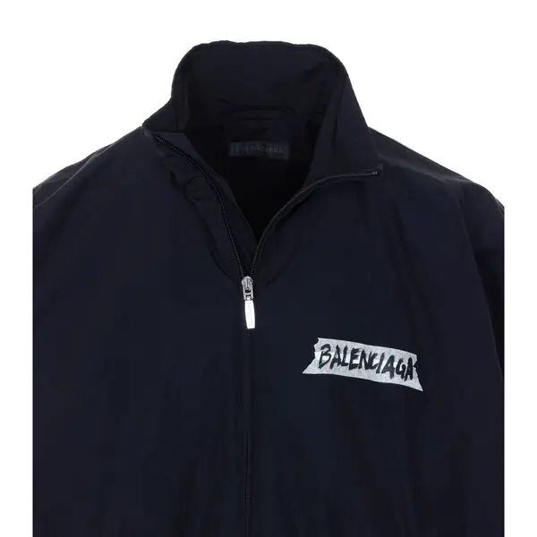 Balenciaga Masking Tape Track Jacket - Black