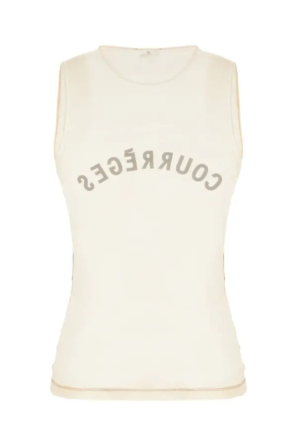 COURREGES Sleeveless Logo Top - Multicolor