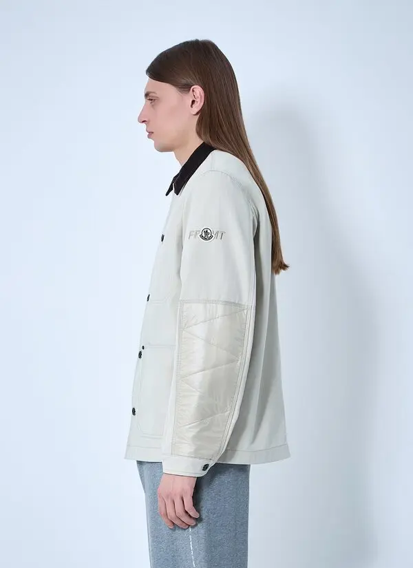 Moncler Frgmt Hiroshi Fujiwara Geike Cotton Twill Jacket With Corduroy Collar