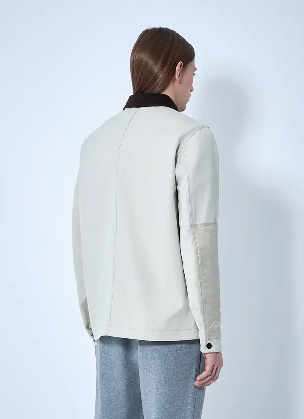 Moncler Frgmt Hiroshi Fujiwara Geike Cotton Twill Jacket With Corduroy Collar