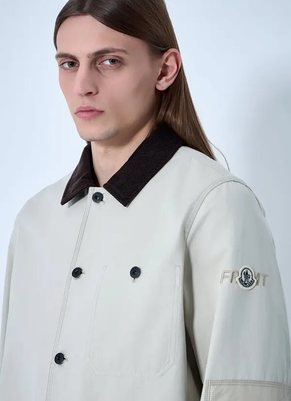 Moncler Frgmt Hiroshi Fujiwara Geike Cotton Twill Jacket With Corduroy Collar