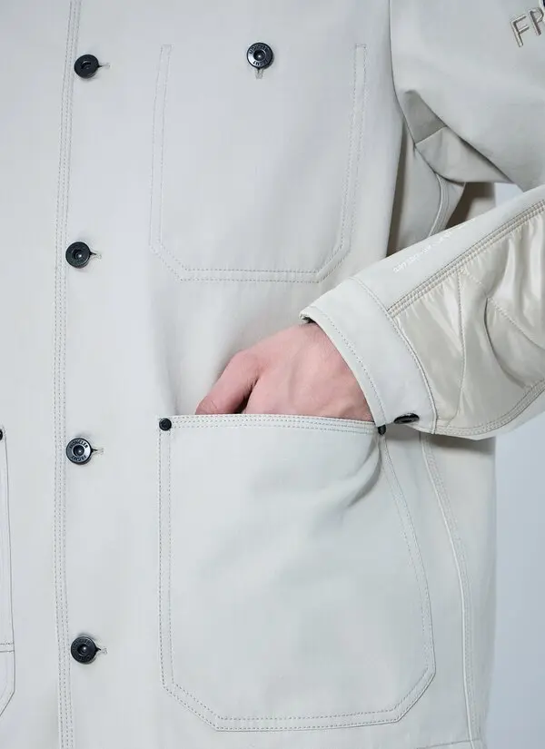 Moncler Frgmt Hiroshi Fujiwara Geike Cotton Twill Jacket With Corduroy Collar