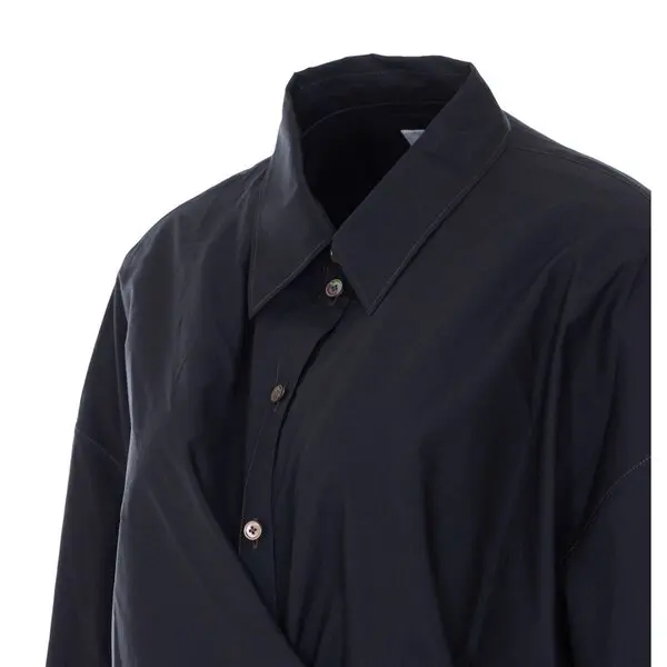 LEMAIRE Straight Collar Twisted Shirt - Blue