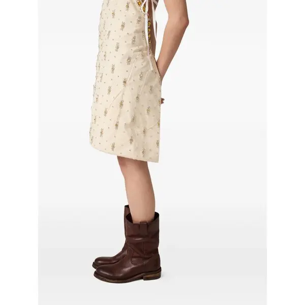 Miu Miu Leather Slouchy Boots - Brown