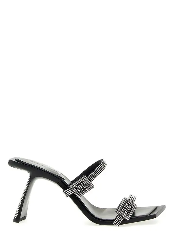 Benedetta Bruzziches Ewa Sequin Embellished Sandals - Black