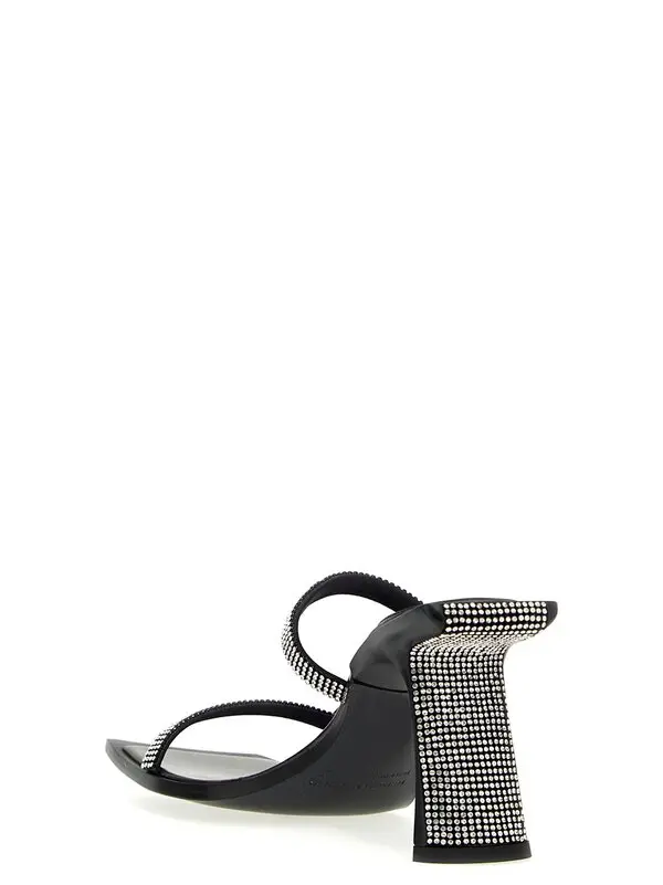 Benedetta Bruzziches Ewa Sequin Embellished Sandals - Black