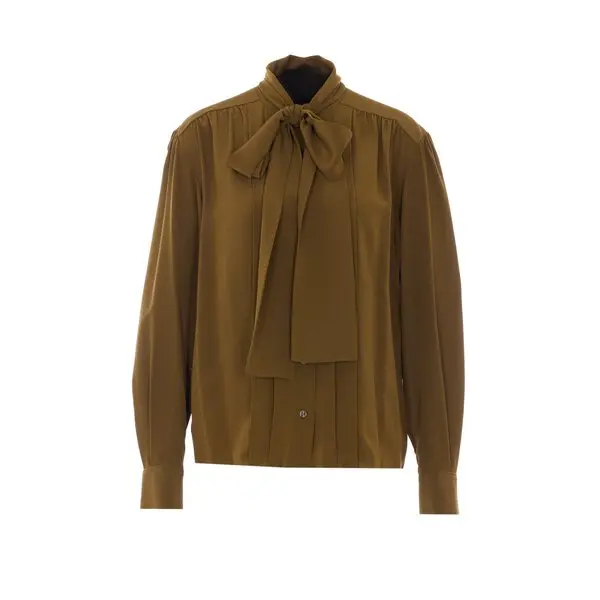Saint Laurent Lavalliere Blouse - Green
