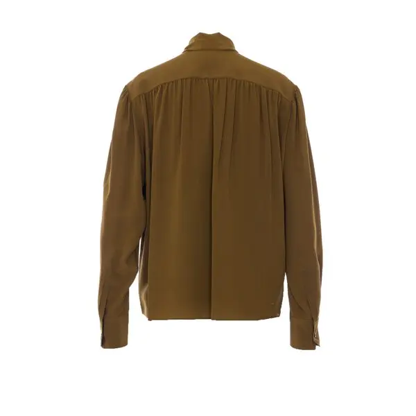 Saint Laurent Lavalliere Blouse - Green
