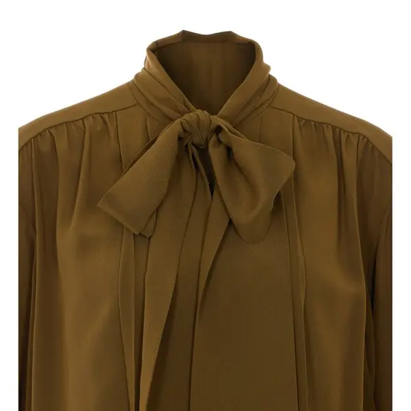 Saint Laurent Lavalliere Blouse - Green