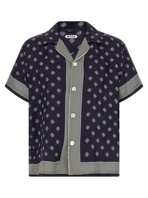 BODE Foyer Diamond' Shirt - Blue
