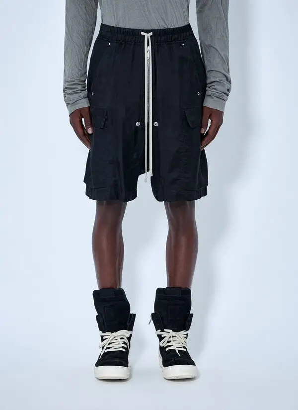 Rick Owens Cargobela Cargo Shorts - Black