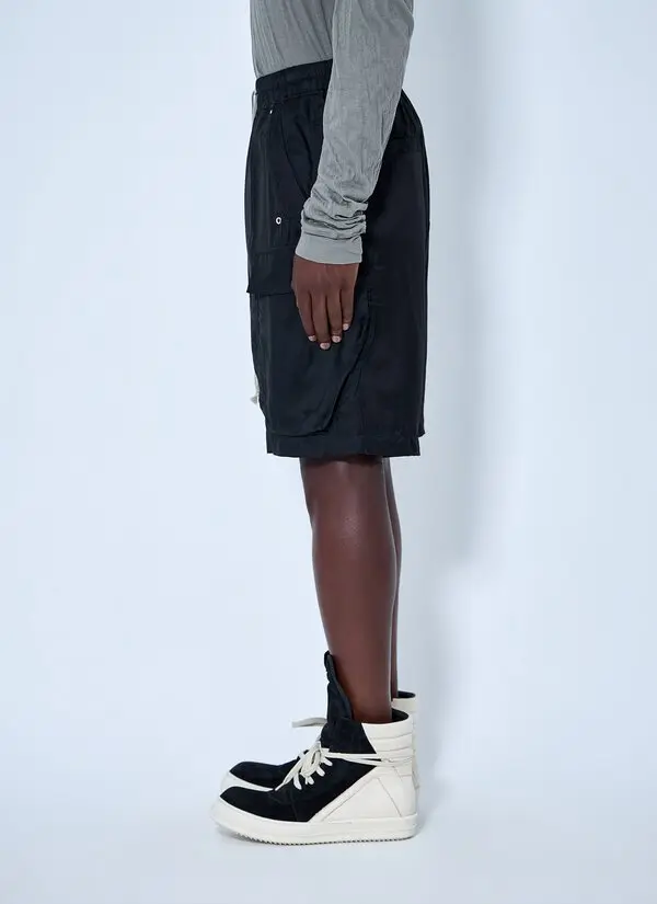 Rick Owens Cargobela Cargo Shorts - Black