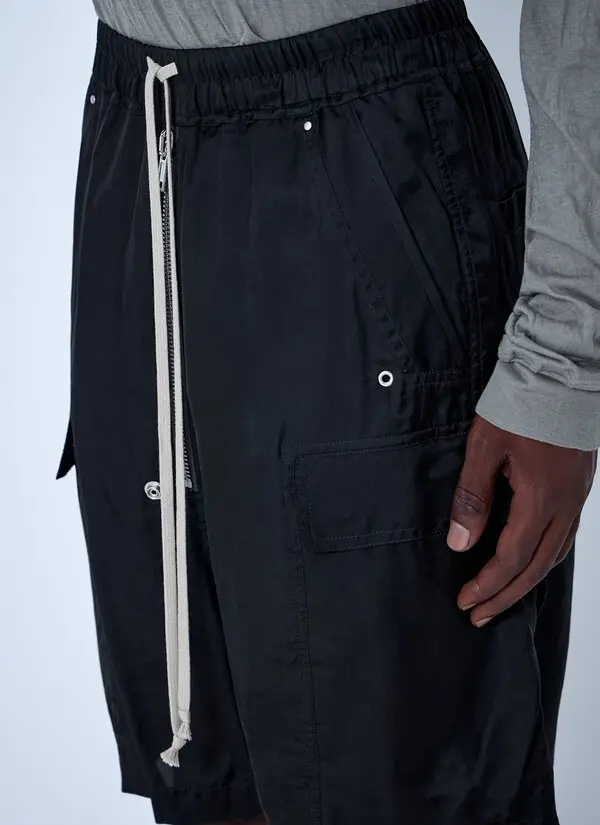 Rick Owens Cargobela Cargo Shorts - Black