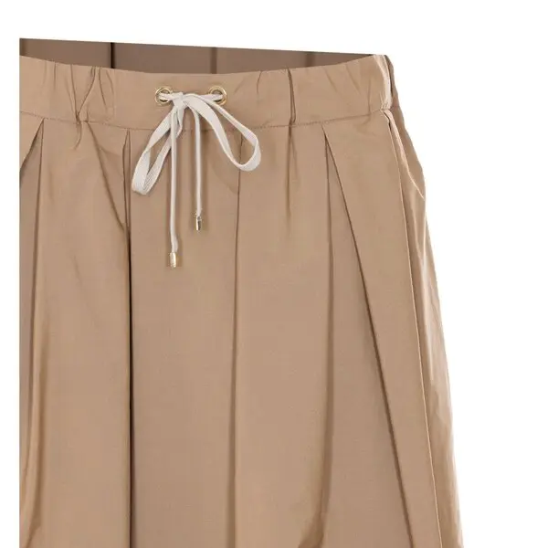 Max Mara Pineta Skirt A-line Flounce Cotton - Cream