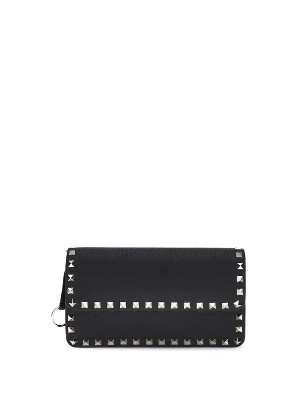 Valentino Garavani Rockstud Chain Wallet - Black