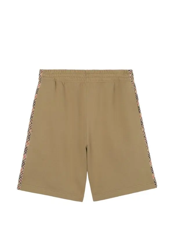 Burberry Cotton Shorts With Check Trim