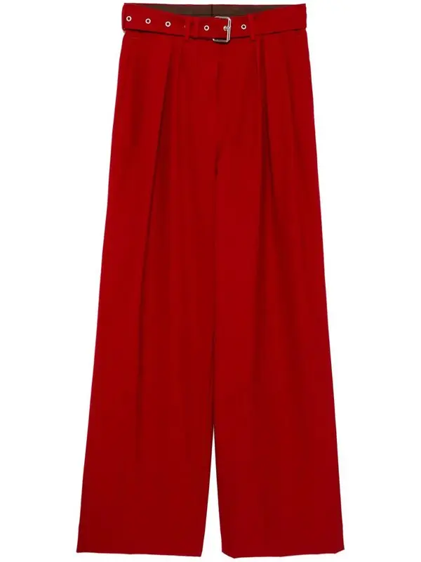 Dries Van Noten Peaches Bis Trousers - Red