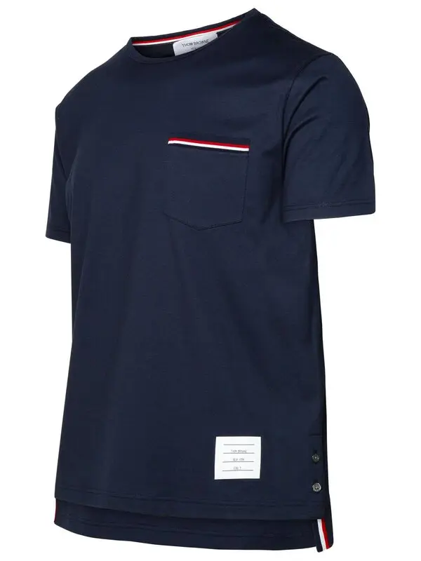 Thom Browne Navy Cotton T-shirt