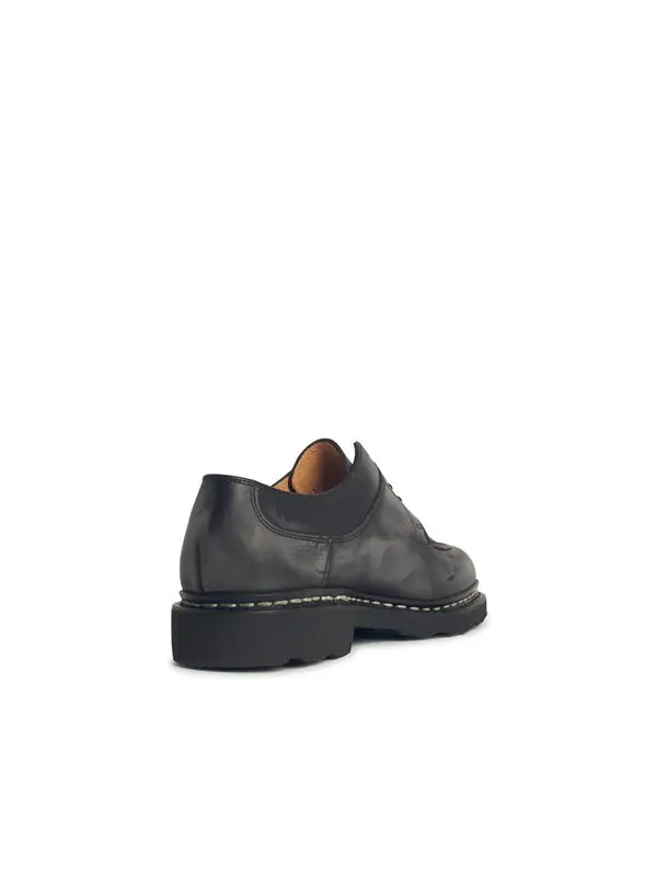 Paraboot Avignon Leather Lace-up Shoes - Black