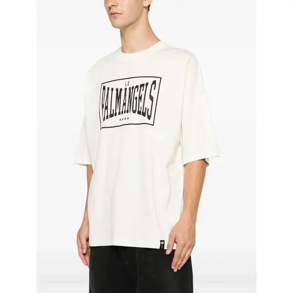 Palm Angels Neutrals T-shirts & Vests T-shirts - Cream