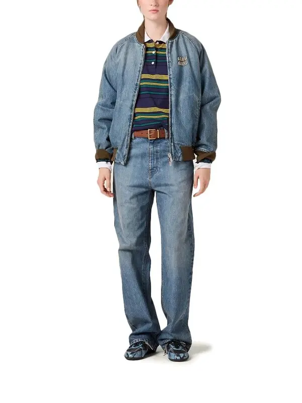 Miu Miu Straight Leg Jeans - Multicolor