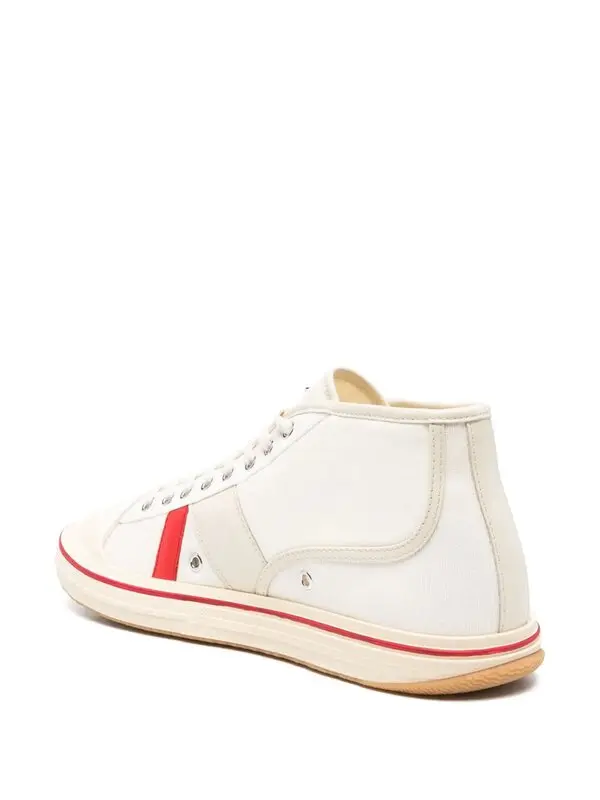 Bottega Veneta Eliot Mid-top Canvas Sneakers - White