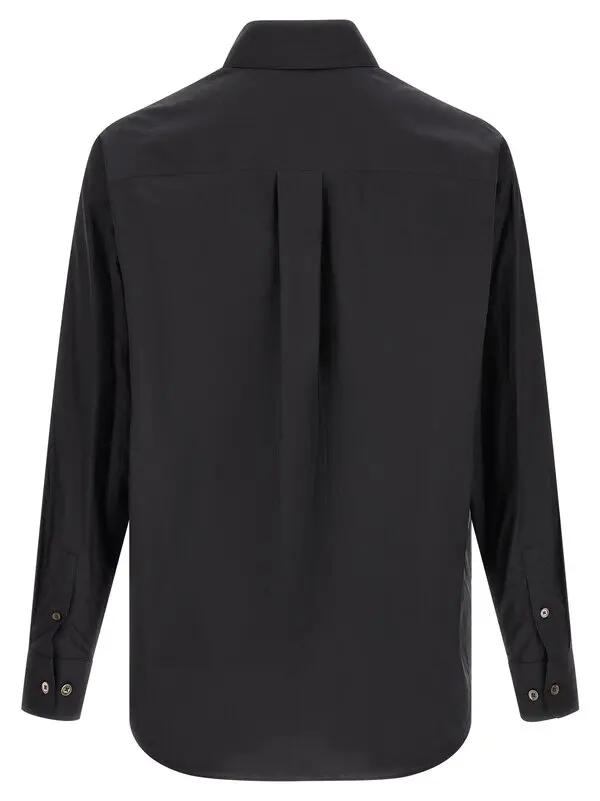 LEMAIRE Cotton And Silk Shirt - Black