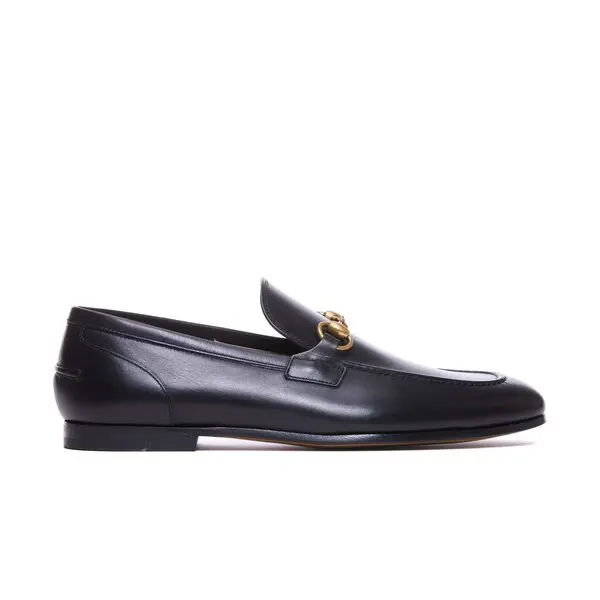 Gucci Jordaan Loafers With Horsebit Detail - Black