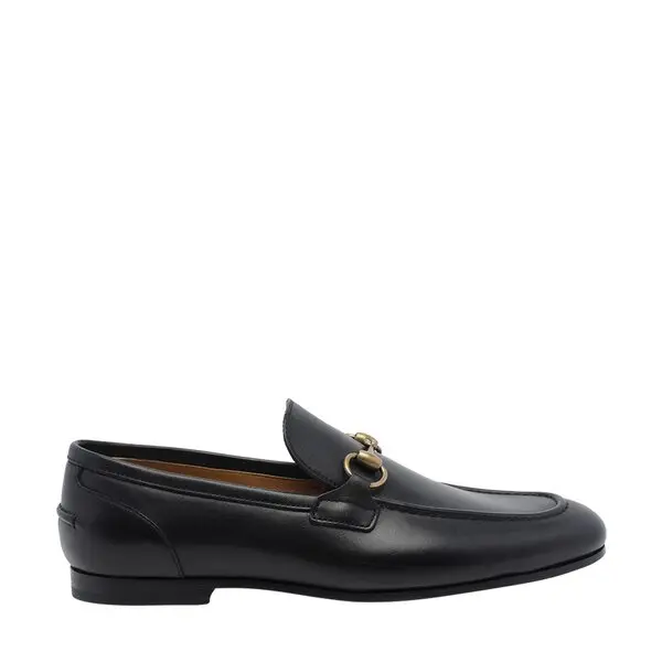 Gucci Jordaan Loafers With Horsebit Detail - Black