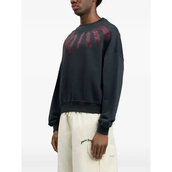 Palm Angels Cotton Elastane Lycra Sweatshirt