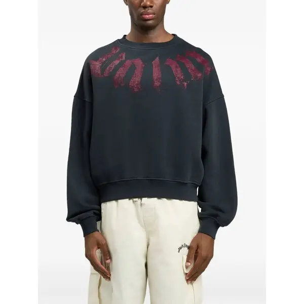 Palm Angels Cotton Elastane Lycra Sweatshirt