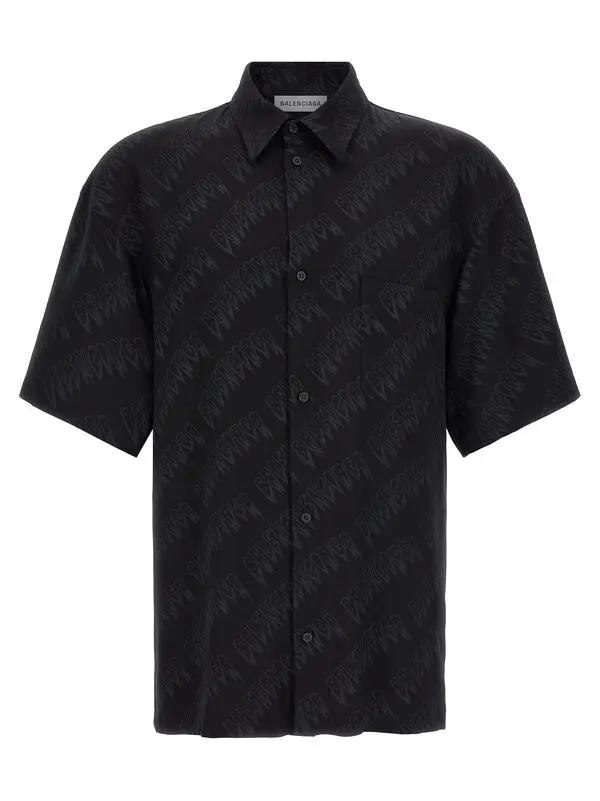 Balenciaga Logo Shirt - Black