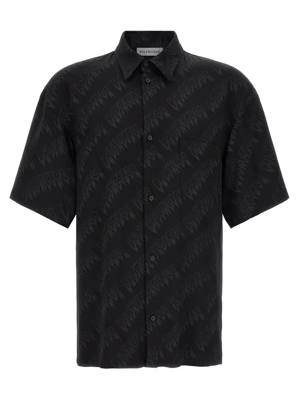 Balenciaga Logo Shirt - Black