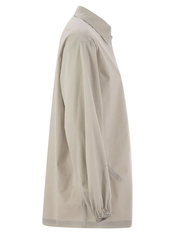 Herno Stretch Tech Shirt With Classic Collar