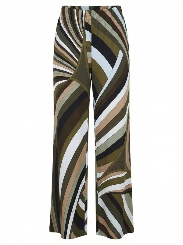 Emilio Pucci Printed Viscose Pants - Multicolor