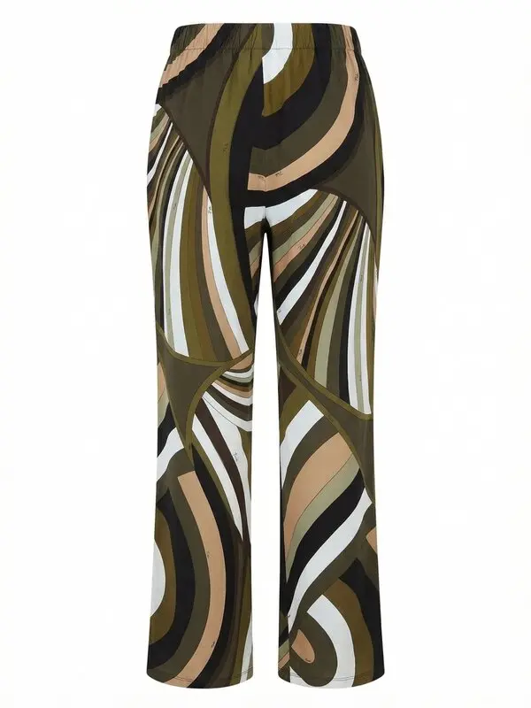 Emilio Pucci Printed Viscose Pants - Multicolor