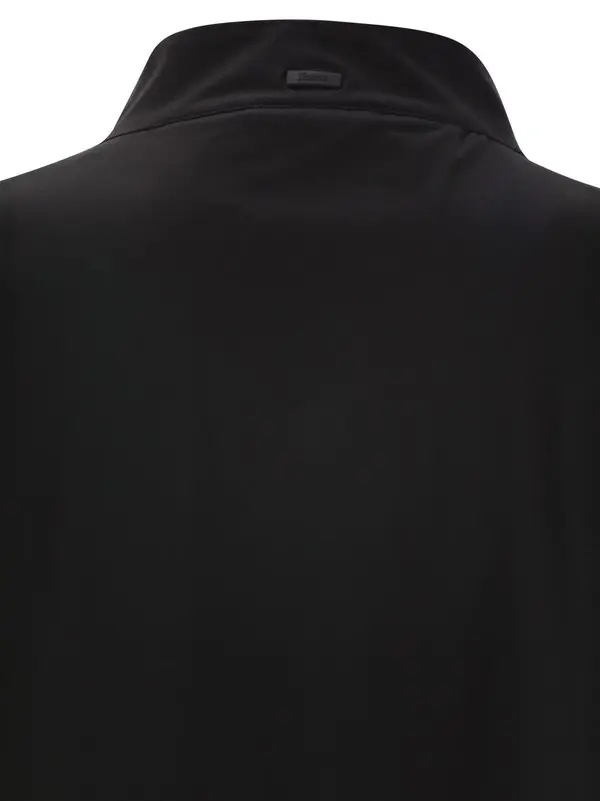 Herno Bomber Jacket With Zip - Black