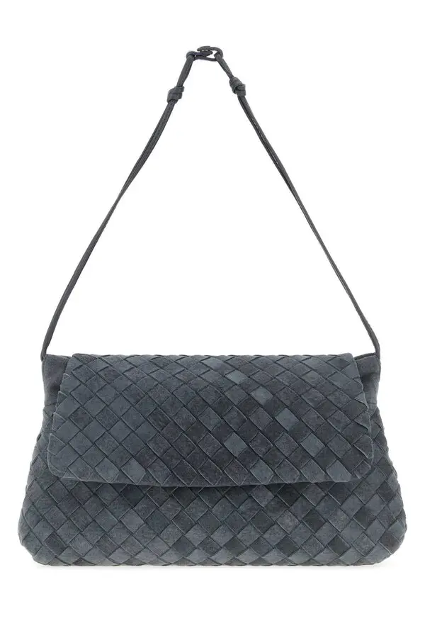 Bottega Veneta Lamb Air Force Giorno Clutch - Blue