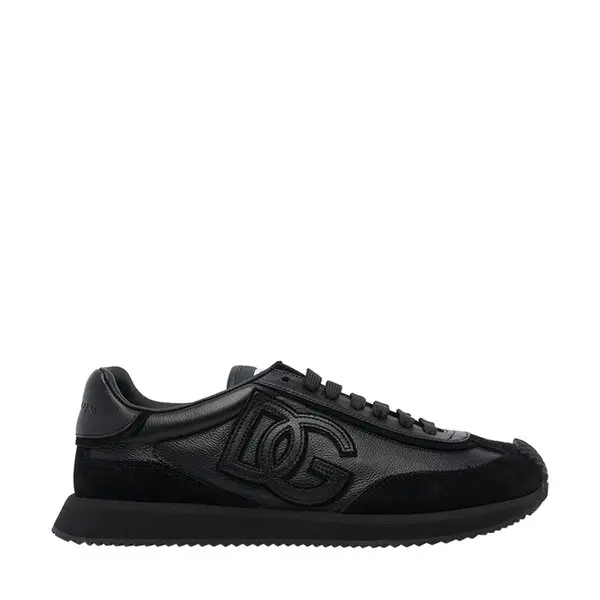 Dolce & Gabbana Dg Cushion Leather Sneakers - Black