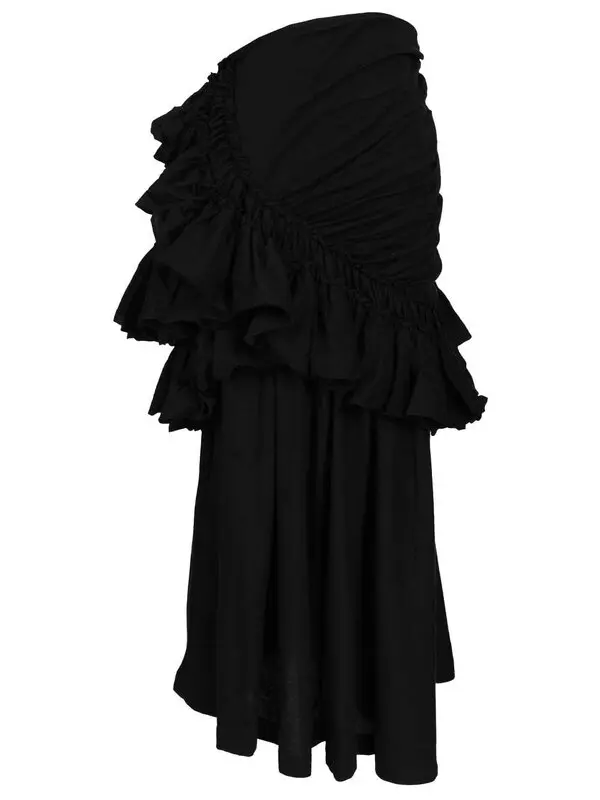 Dries Van Noten Humairah Ruffle Midi Skirt
