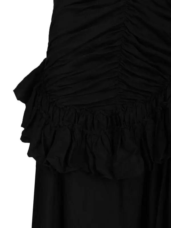 Dries Van Noten Humairah Ruffle Midi Skirt