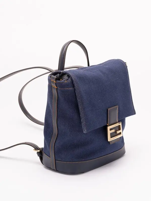 Fendi Denim Backpack - Multicolor