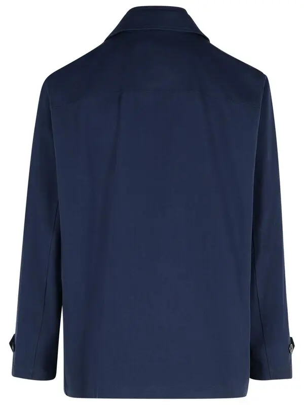 FAY Morning" Cotton Jacket With V-neckline And Double Zip Closure