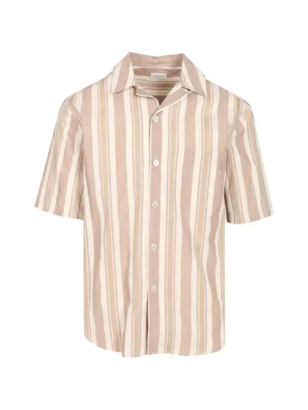 Saint Laurent Striped Cotton Shirt - Multicolor