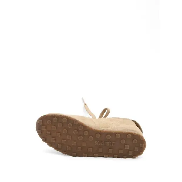 Jacquemus Suede Lace-up Almond Toe Boots