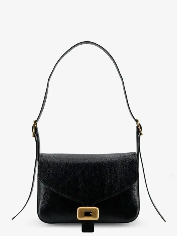 Balenciaga Arena Leather Medium Shoulder Bag - Black